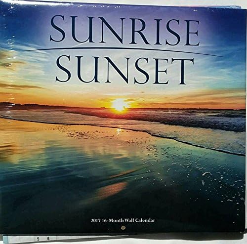 Amazon.com: 2017 SUNRISE SUNSET WALL CALENDAR : Office Products