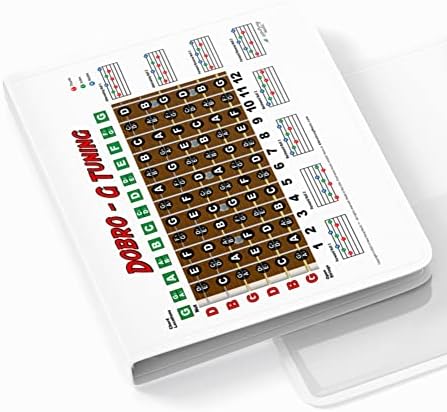 Amazon.com: Dobro G Tuning Resonator Guitar Fretboard Note & Rolls ...