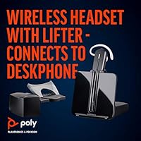 Amazon.com: Plantronics - CS540 Wireless DECT Headset with Lifter (Poly) - Single Ear (Mono ...
