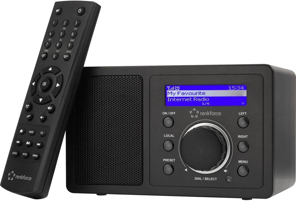 Radio Internet Renkforce RF-DAB-IR1700 WiFi, LAN, Bluetooth, DLNA Noir ...