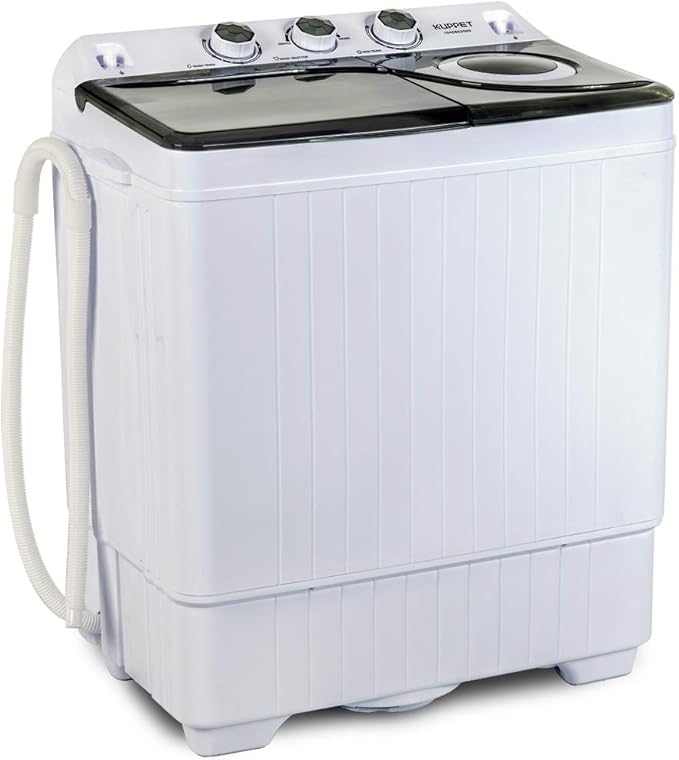 Amazon.com: KUPPET Compact Twin Tub Portable Mini Washing Machine 26lbs ...