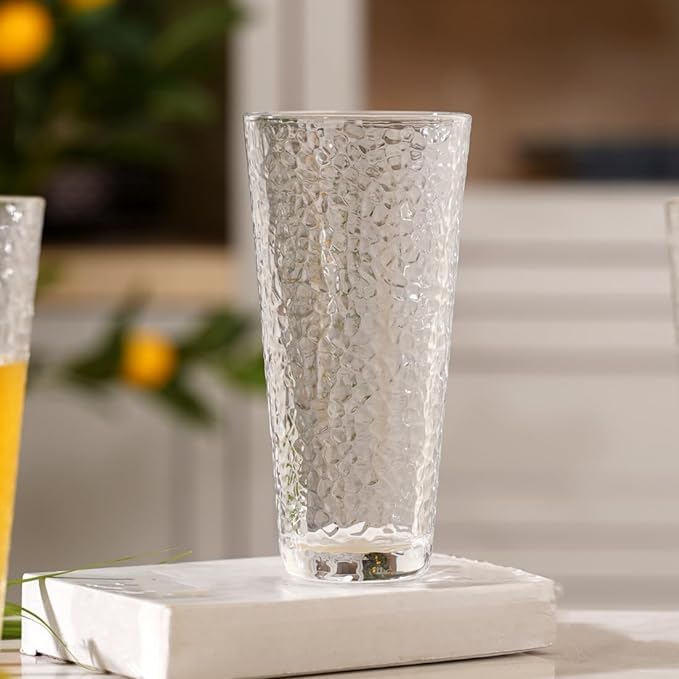 Buy INOVIQUE Minous Transparent Water Glasses | 350 Ml | Pack of 12 ...