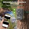 DEATTI Wildlife Camera, 4K 48MP HD WiFi Bluetooth Trail Camera with ...