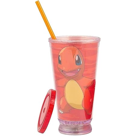Amazon.com | Pokemon Charmander Diamond Bottom 16oz Carnival Cup ...