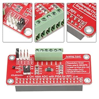 Analog to Digital Converter ADC Module 16 Bit ADS1115 ADC Module 3.3V ...