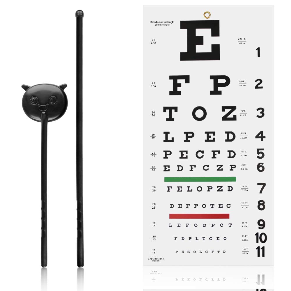 Buy Eye Chart Snellen Eye Chart Set Of Wall Chart With Hand Pointer 