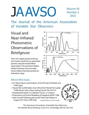 The Journal of the American Association of Variable Star Observers ...