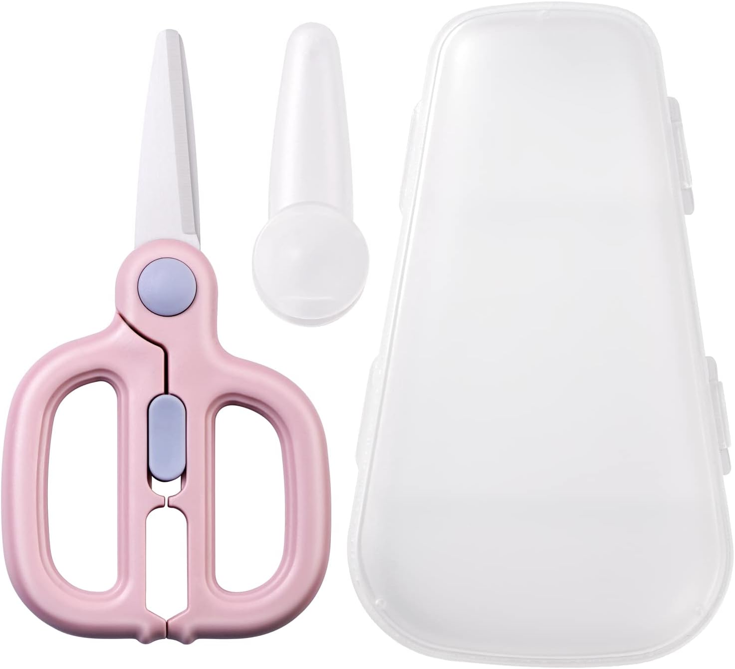 Amazon.com: Kare & Kind Ceramic Baby Food Scissors - Pink - With Dust ...