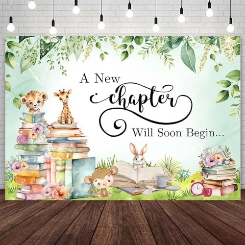 Amazon.com : AIBIIN 7x5ft A New Chapter Will Soon Begin Backdrop The ...