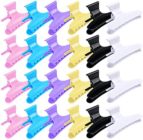 Amazon.com : Soft 'N Style Butterfly Clamps, Assorted Colors, 1 Dozen ...