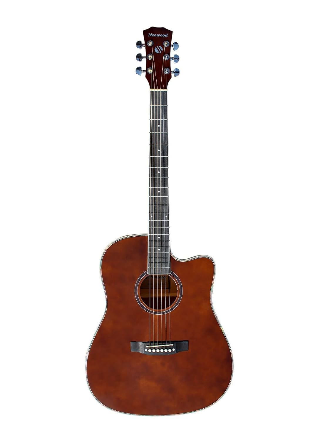 Neowood (FLY-DCM-CF) Dreadnought Cutaway Acoustic Guitar With Matt ...