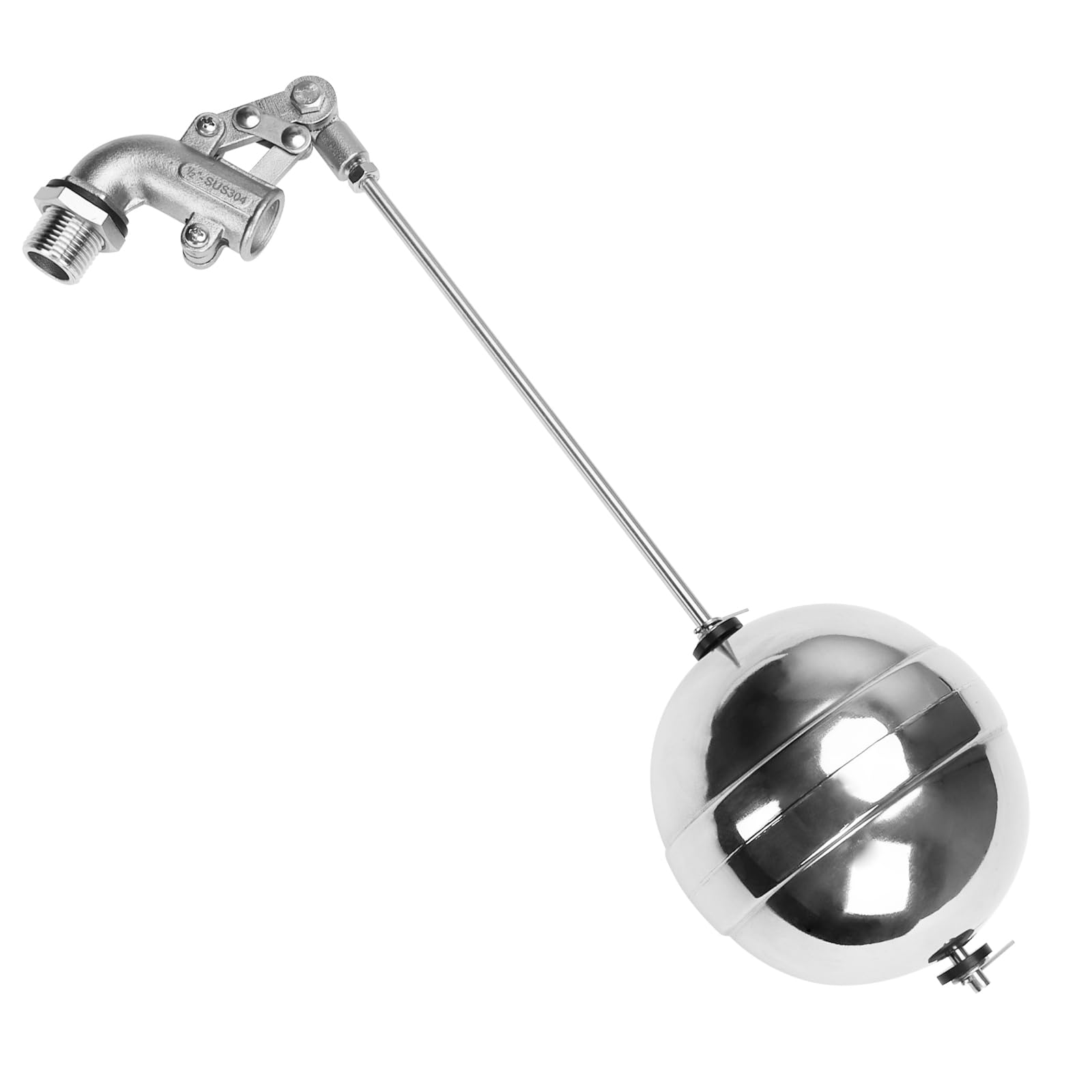 Snapklik.com : Stainless Steel Float Ball Valves - 1/2" NPT Male Thread ...