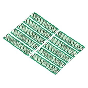 PATIKIL 3.1" x 0.8" PCB Board Circuit, 24 Pcs Prototype Perfboard ...