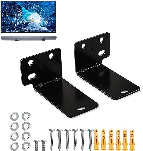 Amazon.com: Sound Bar Mounts Under TV Universal Soundbar Wall Mount for ...