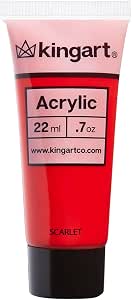 Amazon.com: KINGART 503-104 PRO Artist Quality SCARLET RED Acrylic ...