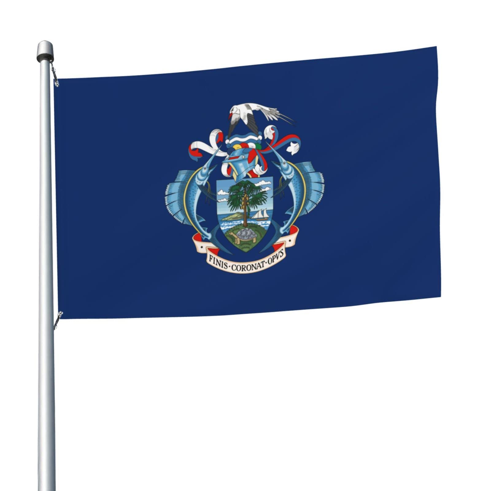 Buy Coat of arms of Seychelles 5x8 ft UV resistant faded indoor outdoor ...