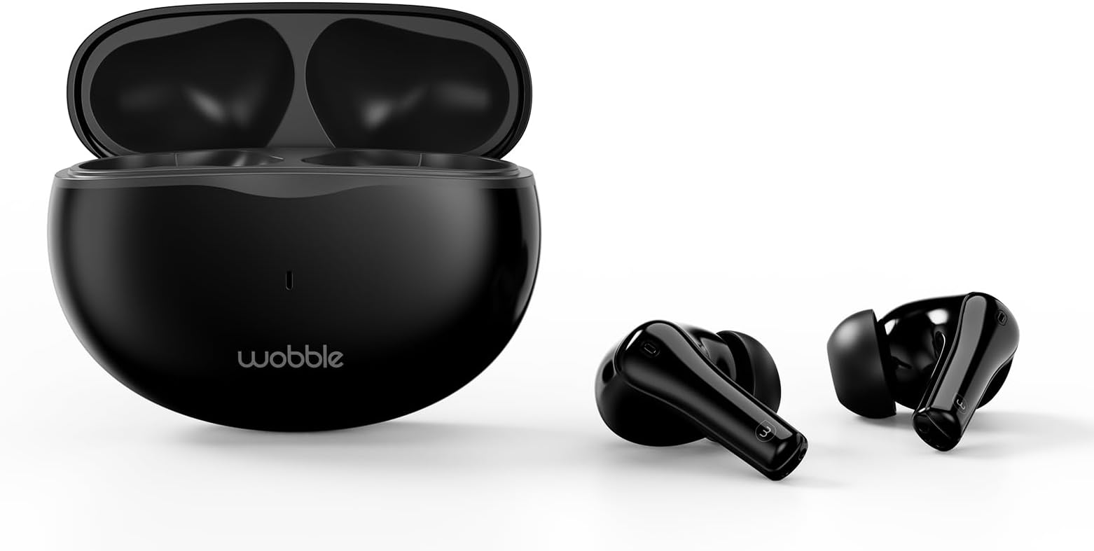 Wobble Beans E27 in Ear TWS Intuitive ENC Earbuds with 12mm Driver ...