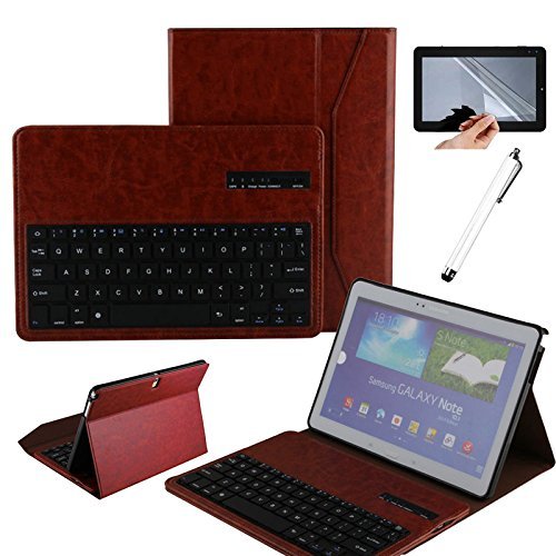 Eagwell Detachable Removable Wireless Bluetooth Keyboard Leather Case ...