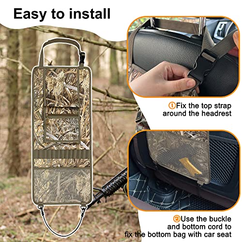 Snapklik.com : Seat Back Gun Rack, Gun Sling Bullet Storage Bag, Camo ...