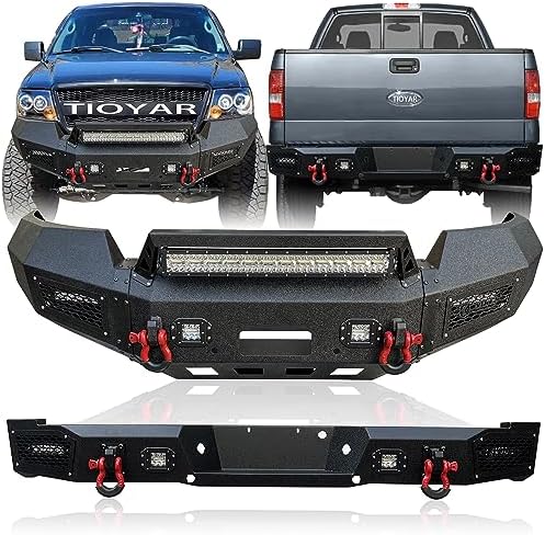 Amazon.com: TIOYAR Front and Rear Bumper Texture Black Compatible with 2009 2010 2011 2012 2013 ...