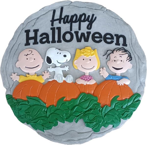 Amazon.com: Spoontiques Peanuts Halloween Stepping Stone - Charlie ...