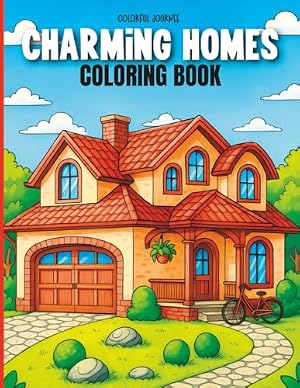 Cute Houses - Bold and Easy Coloring Book: Large Print Simple Coloring ...