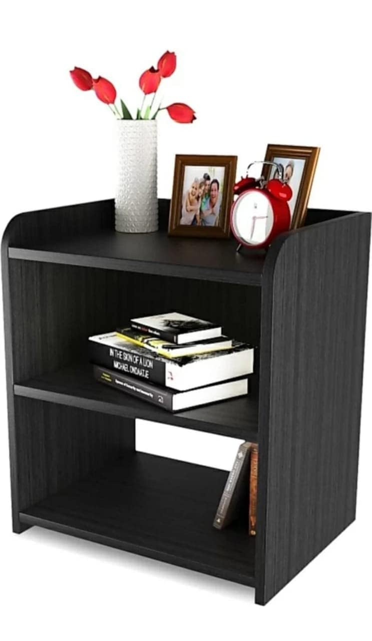 PNDG Engineered Wood Bedside Table For Bedroom/Bedside Table/Bedside ...