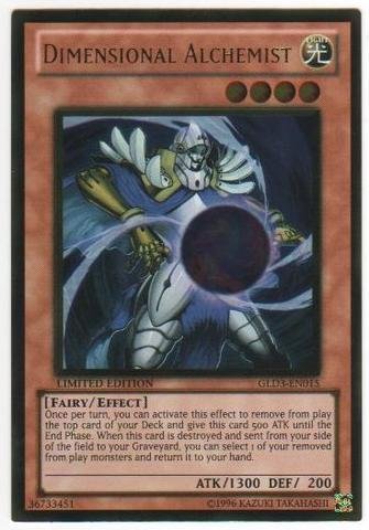 Amazon.com: Yu-Gi-Oh! - Dimensional Alchemist (GLD3-EN015) - Gold ...