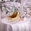 Amazon.com: Cabilock Christmas Sleigh Desktop Sleigh Figurine Xmas ...