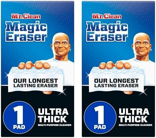 Amazon.com: Mr. Clean Magic Eraser Ultra Thick Multi Purpose Cleaner, Magic Eraser Sponge Multi ...