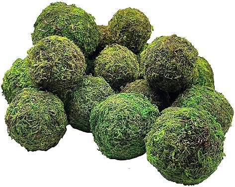 Amazon.com: Cigoby 12PCS Artificial Moss Balls for Home Decor, Fake ...