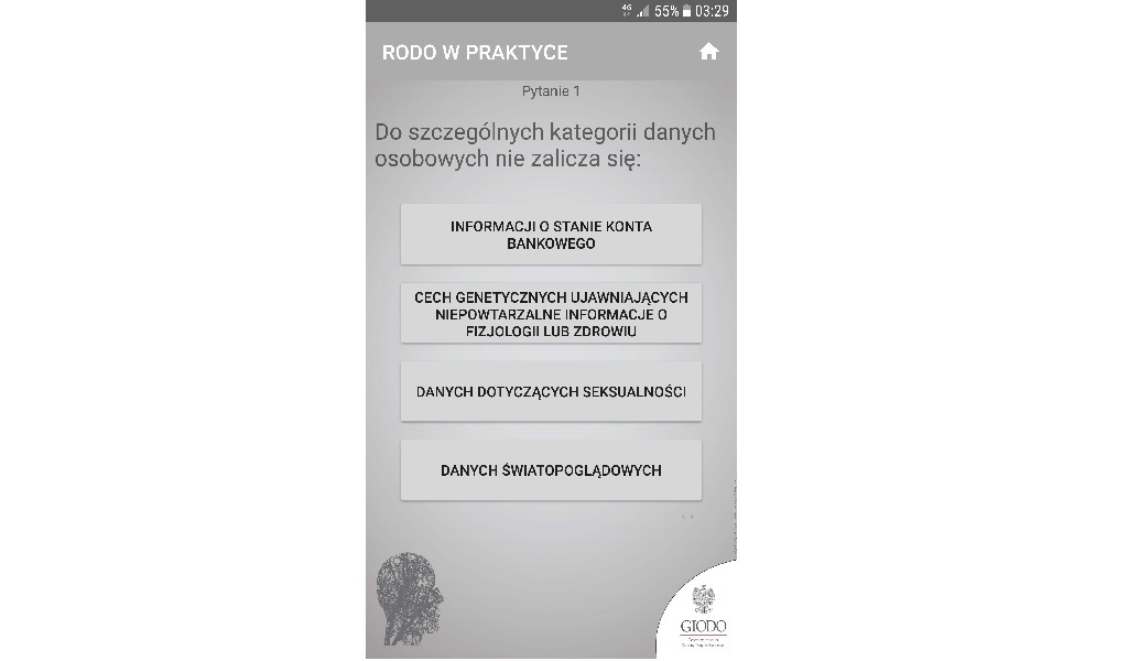 GIODO QUIZ RODO w praktyce - App on Amazon Appstore