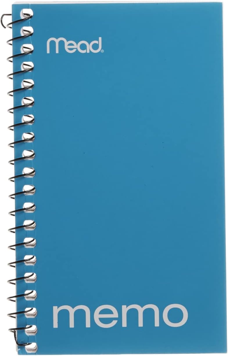 Mead Memo Book, College Ruled, 5 x 3 Inches, Wirebound, 60 Sheets ...
