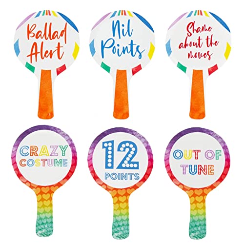 Talking Tables Eurovision Song Contest Scoring Paddles – Score Cards ...