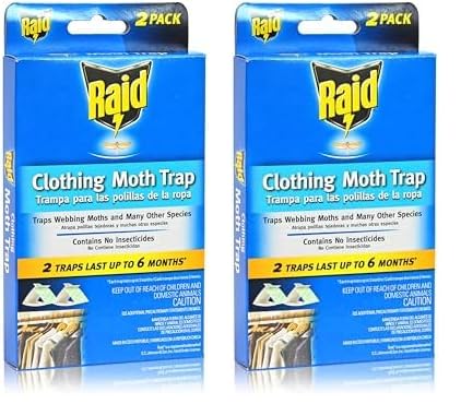 Amazon.com : Raid CMOTH Clothing Moth Trap, 2Count, 2 Count (Pack of 2 ...
