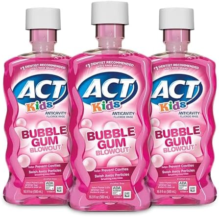 Amazon.com : ACT Kids Anticavity Fluoride Rinse for Bad Breath ...