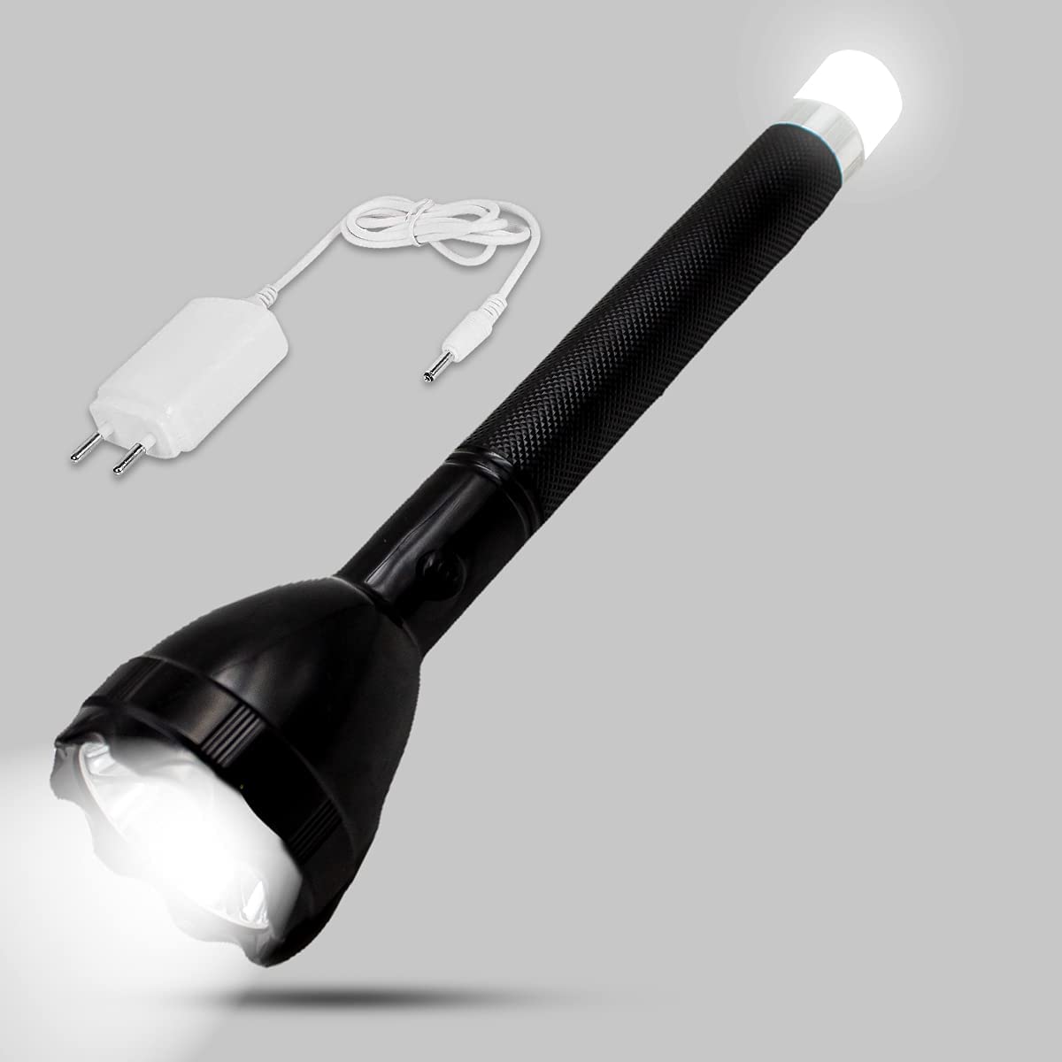 Dual Mode Power Full Led Rechargeable Long Range Torch with Backlight ...