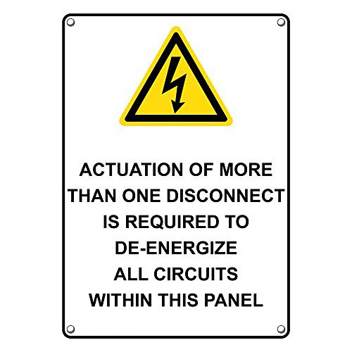 Amazon.com: Weatherproof Plastic Vertical De-Energize Circuits Within ...