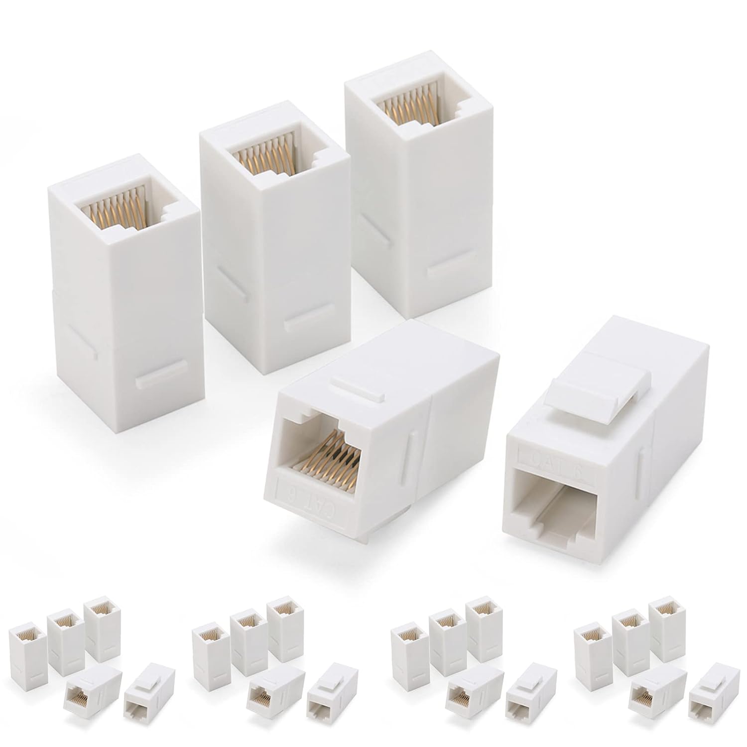 Amazon.com: Rapink RJ45 Coupler Inline Keystone Jack, Female to Female ...