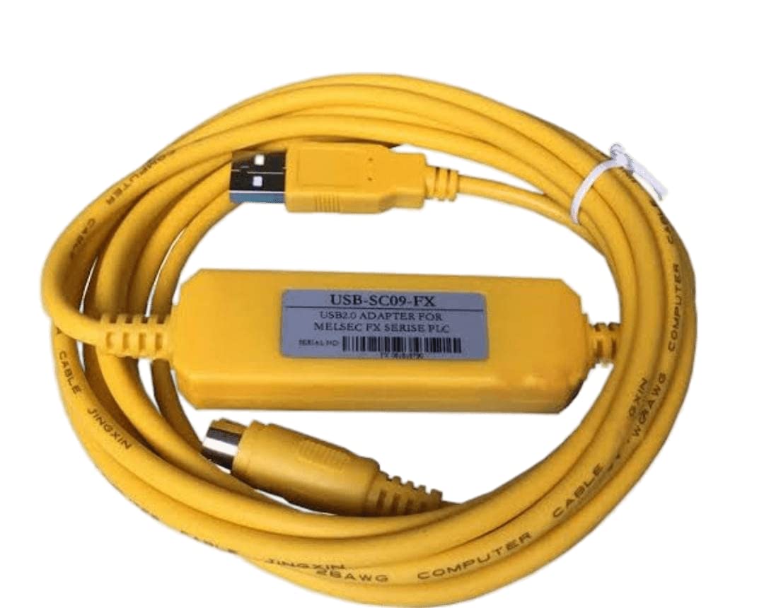 JXMCU USB-SC09-FX Mitsubishi PLC cable for FX series PLC (3 meter ...