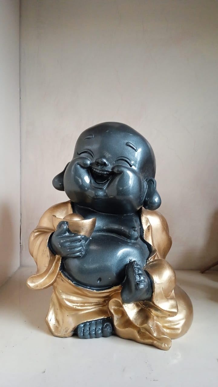 Buy THE WHITE INK DECOR Premium Feng Shui Decorative Resin Buddha Baby ...