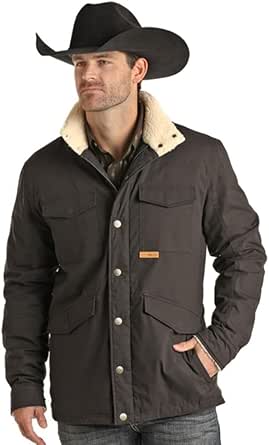Powder River Outfitters Men's By Panhandle Canvas Solid Snap Heavy ...