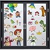 Amazon.com: Cartoon Window Clings Decals,Party Removable Stickers for ...