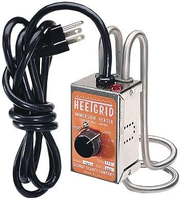 Immersion heater, beaker, 2.75" dia. heated area, 550 watts, 115 VAC ...