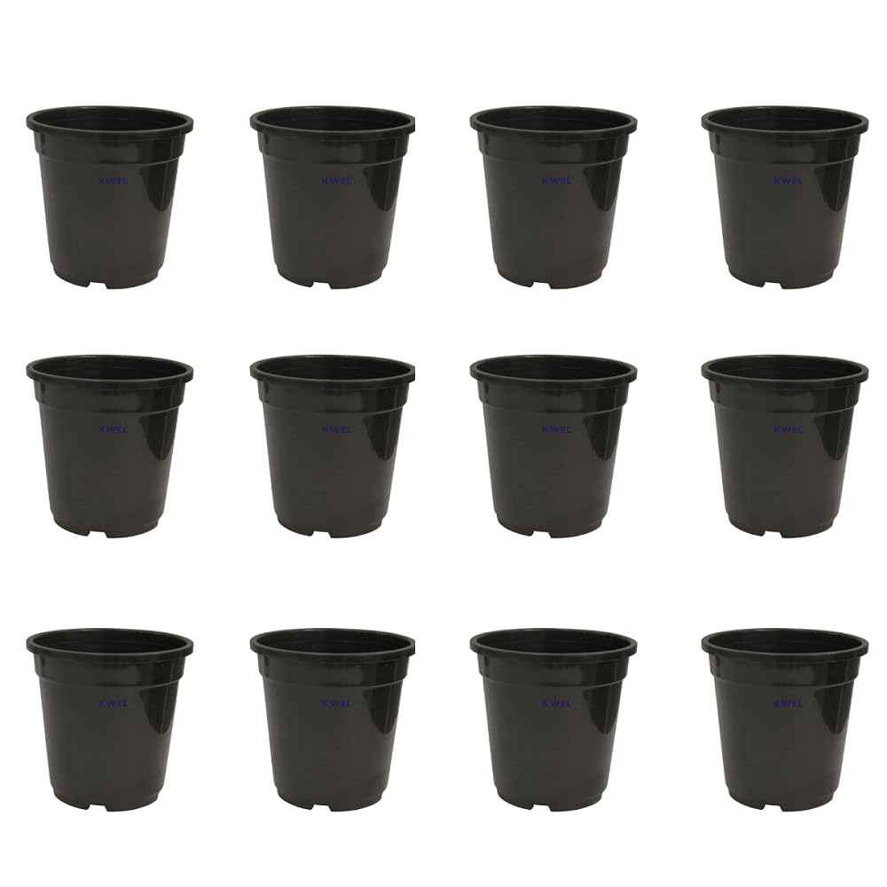 KWEL Nursery Pot 5-inch Plastic for Home Planters, Terrace, Garden ...