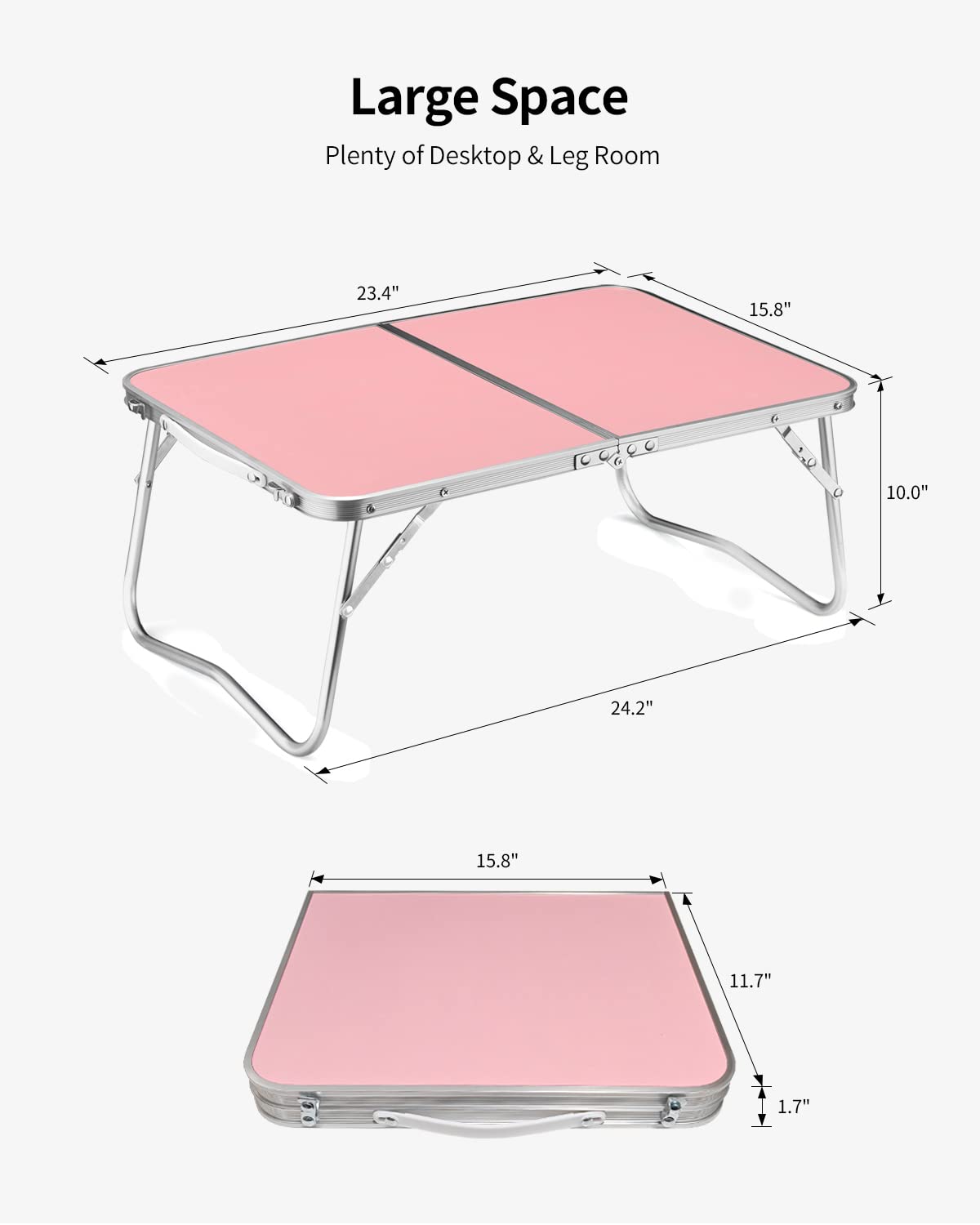 Snapklik.com : FISYOD Folding Laptop Table, Bed Table Lap Desk ...