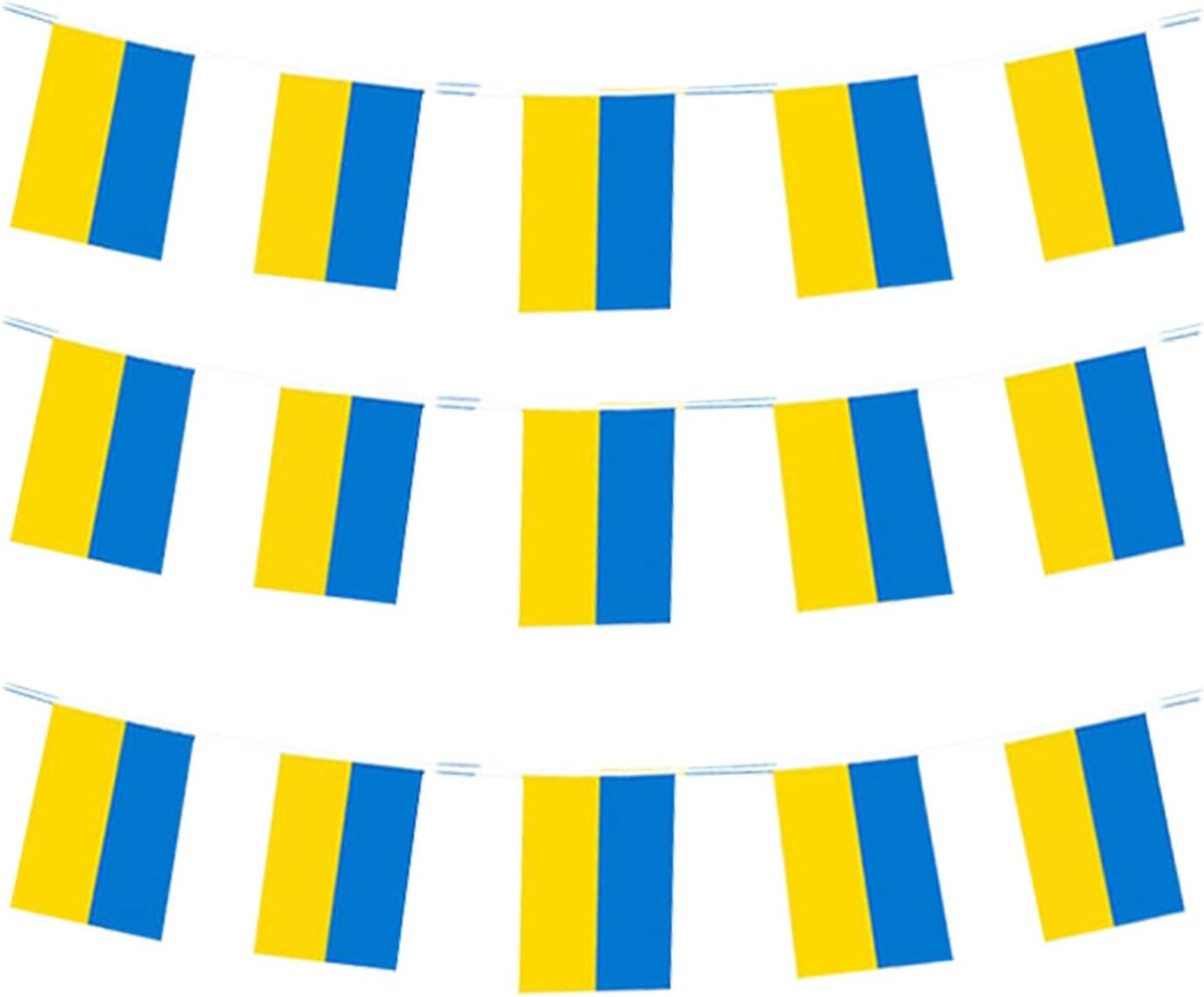 Amazon.com : Ukraine Flag Ukrainian Flag, Small String Ukraine Flags ...