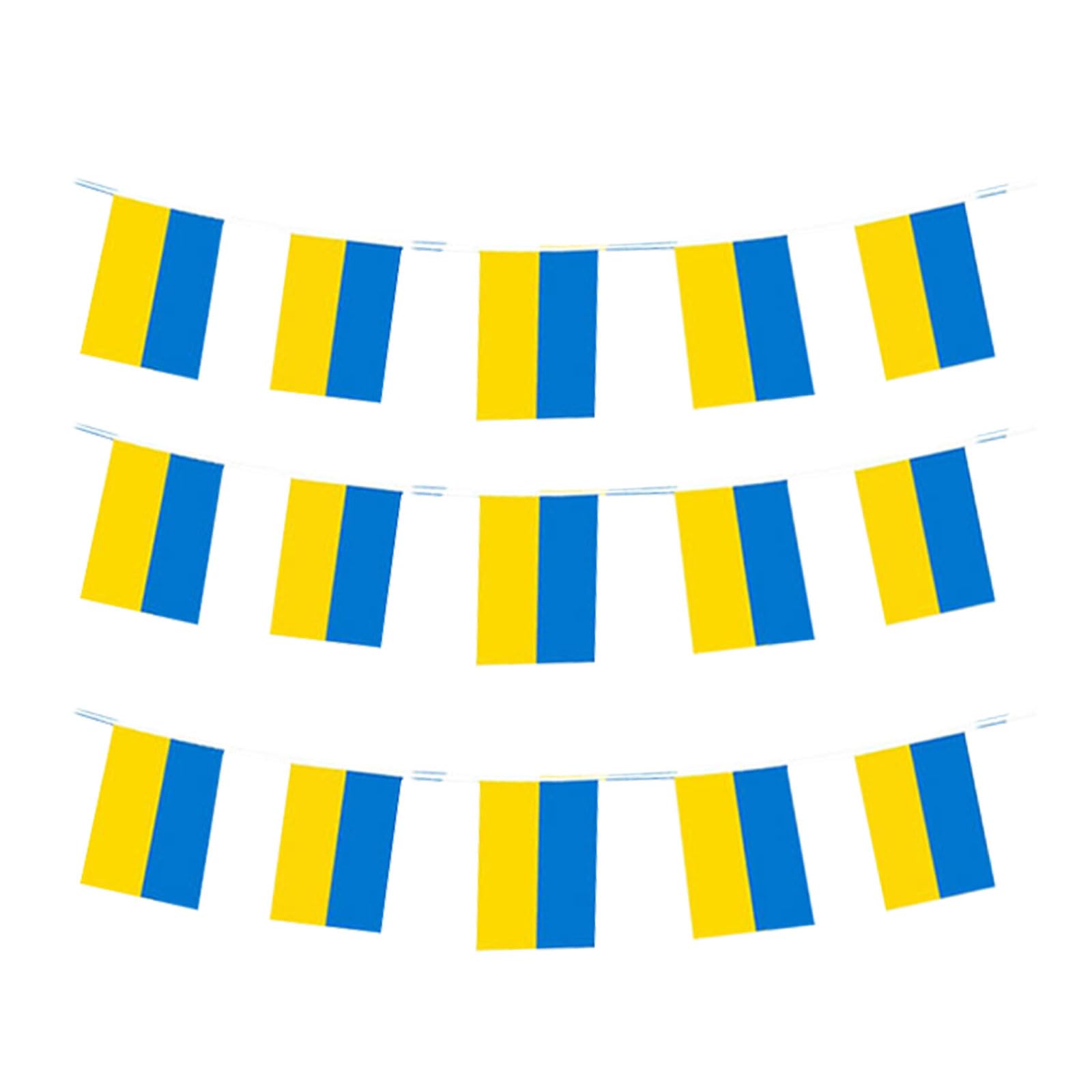 Amazon.com : Ukraine Flags Ukrainian Small String Mini Flag Pennant ...