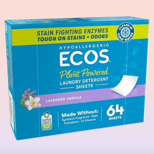 Snapklik.com : ECOS Laundry Detergent Sheets Vegan, No Plastic Jug, No ...