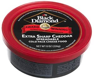 Amazon.com: Black Diamond Cold Packed Extra Sharp Cheddar Spread, 8 oz